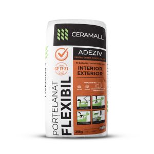 Adeziv CERAMALL Porțelanat Flexibil C2TES1 25 kg