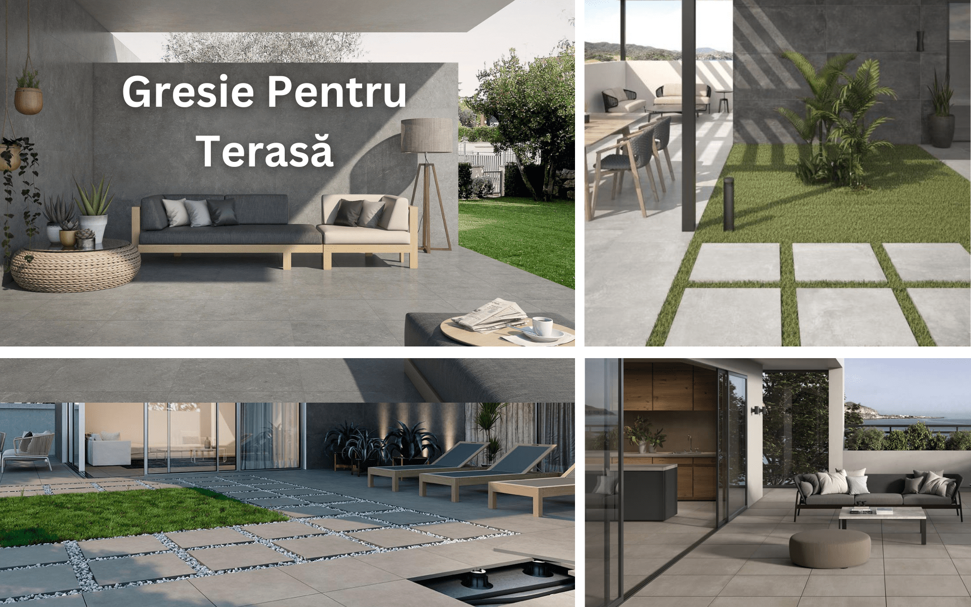 Gresie pentru terasă: Modele, montaj și întreținere | CeraMall.ro